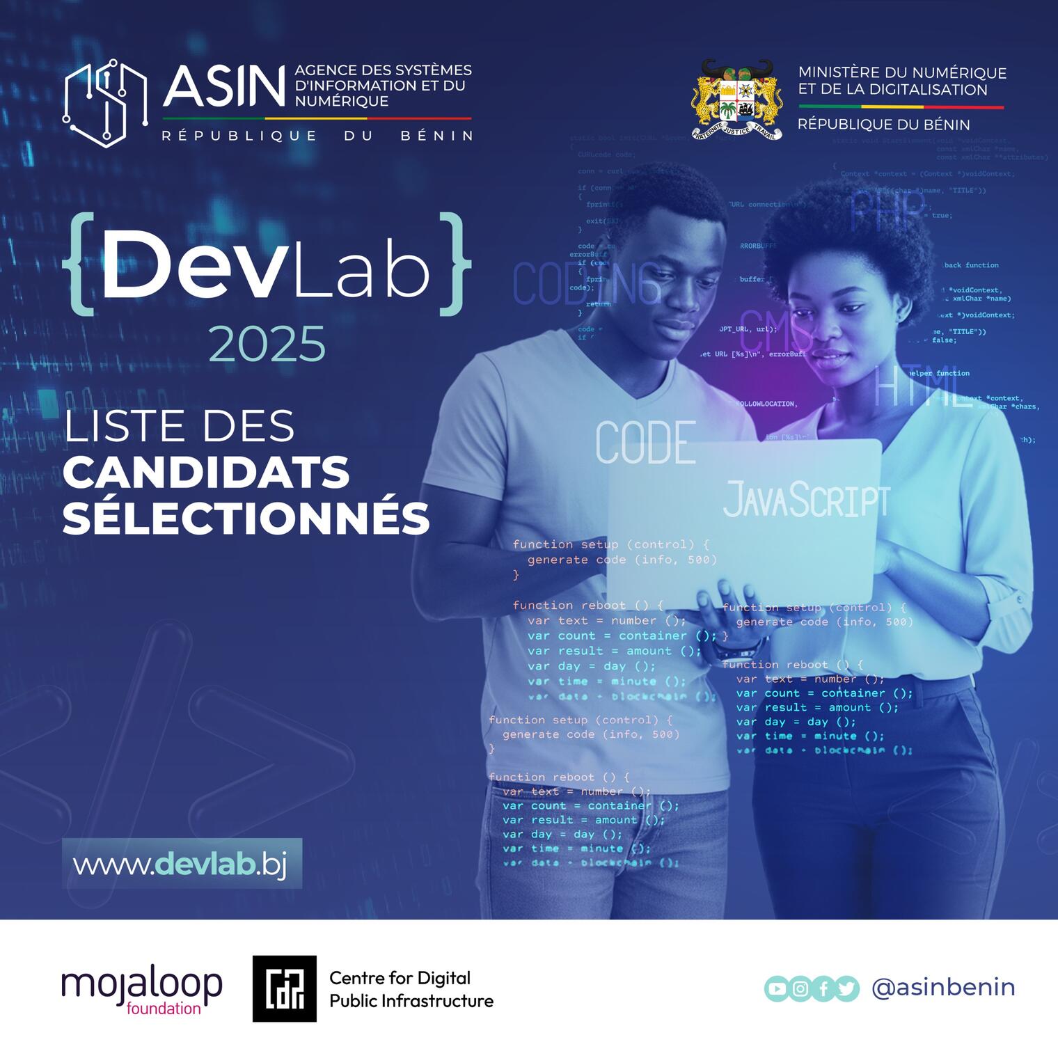 DevLab 2025 : liste des candidats sélectionnés | Agence des Systèmes d ...